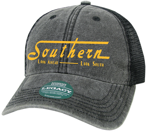 Southern Railway Bridge Font Black Embroidered Cap – Mohawk Design
